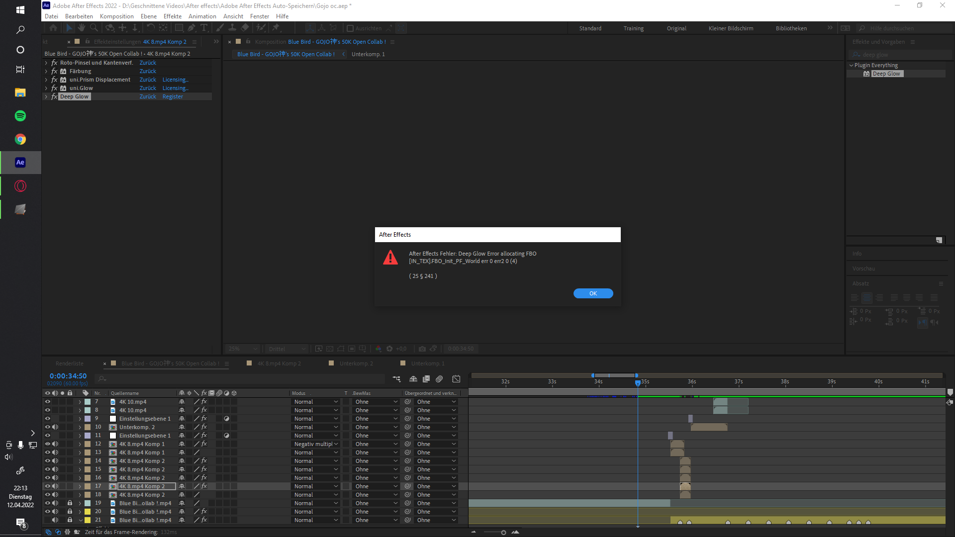 Deep Glow Error allocating FBO (25::241) - Adobe Product Community - 12875111