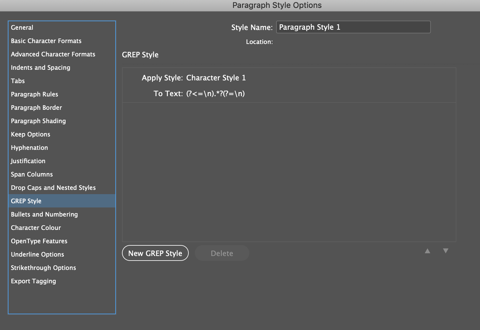 Solved Setting A Grep Style Between Two Forced Line Break Adobe