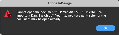 Issues Opening and Packaging InDesign Projects - Adobe Community - 12876922