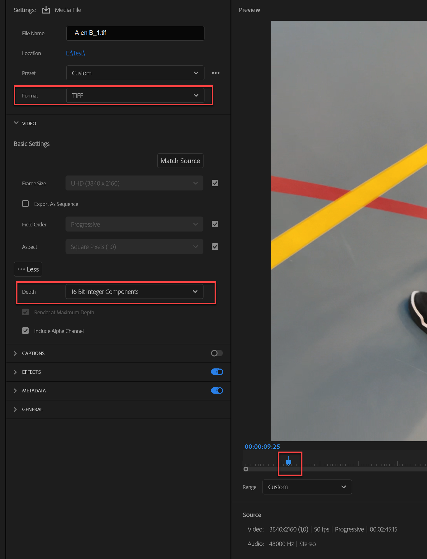 New export panel - can't export current frame easi... - Adobe Community ...