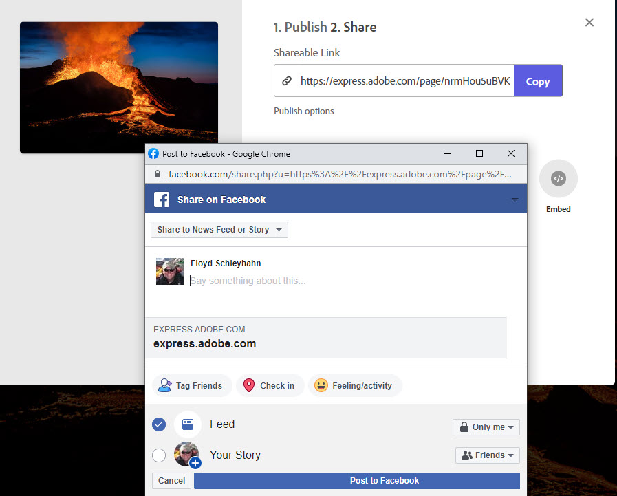 No Thumbnail When Sharing Creative Cloud Express P... - Adobe Product ...