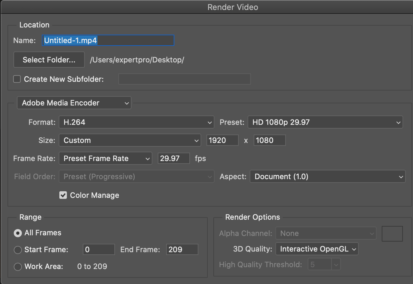 Solved: Rendering Video in Photoshop has bad quality - Adobe Support Community - 10932480