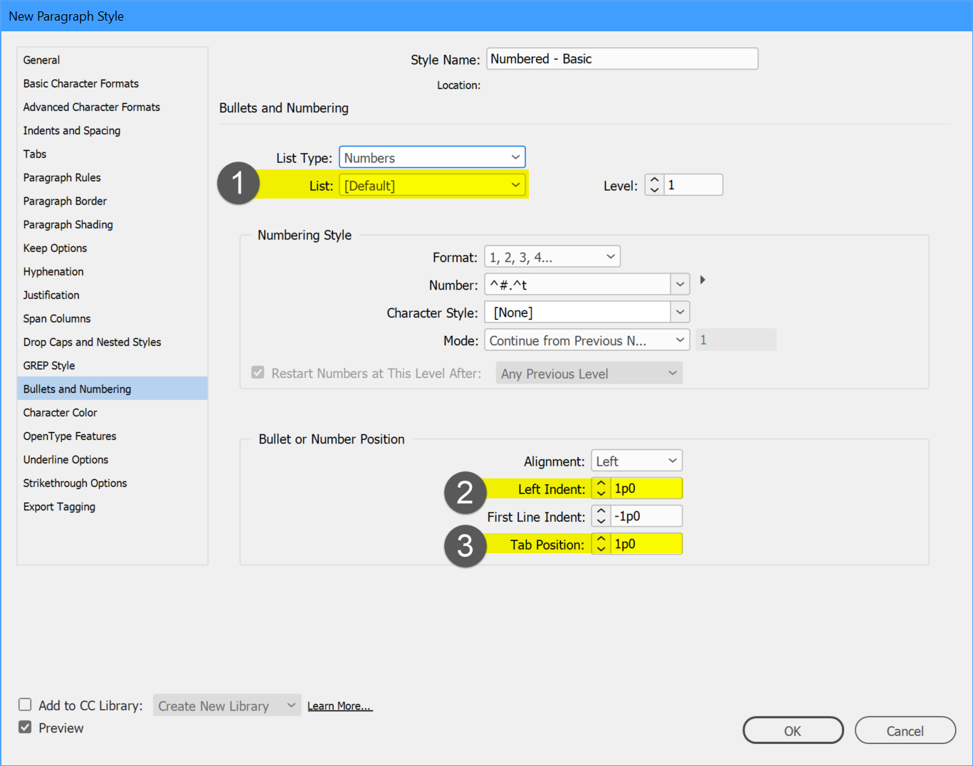 Solved: How to set Bullets and indent precise space in InD... - Adobe Product Community - 12892897