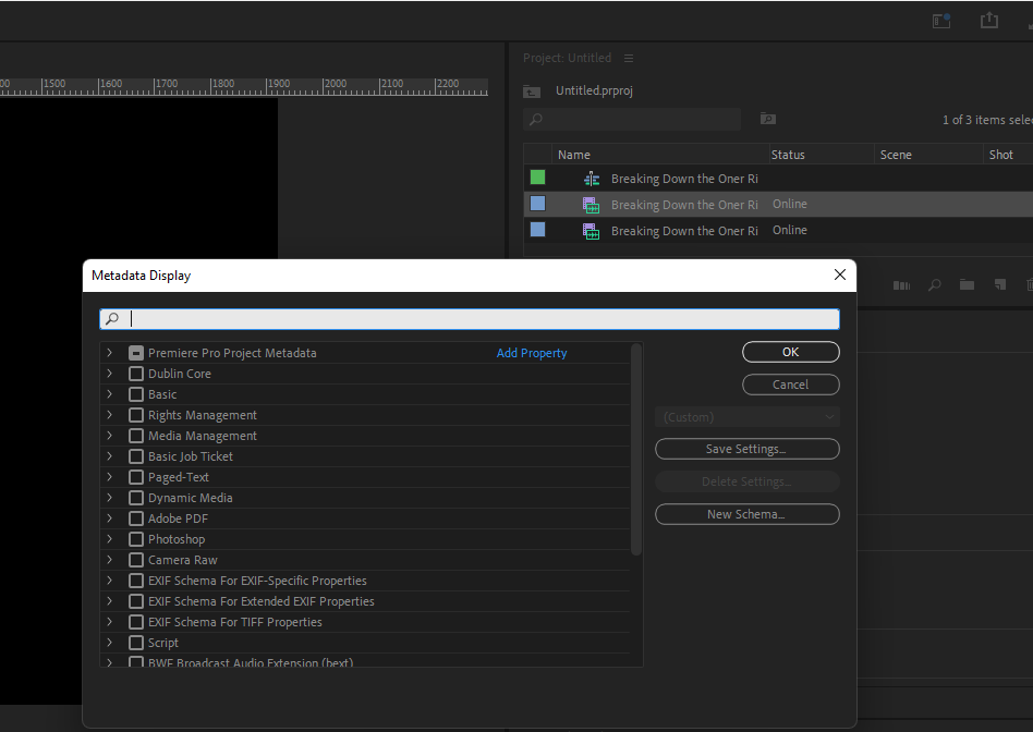 Timestamp of when file was added to project? - Adobe Community - 12899183