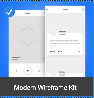 Modern Wireframe Kit - Adobe Community - 12904235