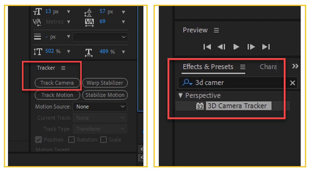 Solved: Track Camera and 3D Camera Tracker - Adobe Product Community ...