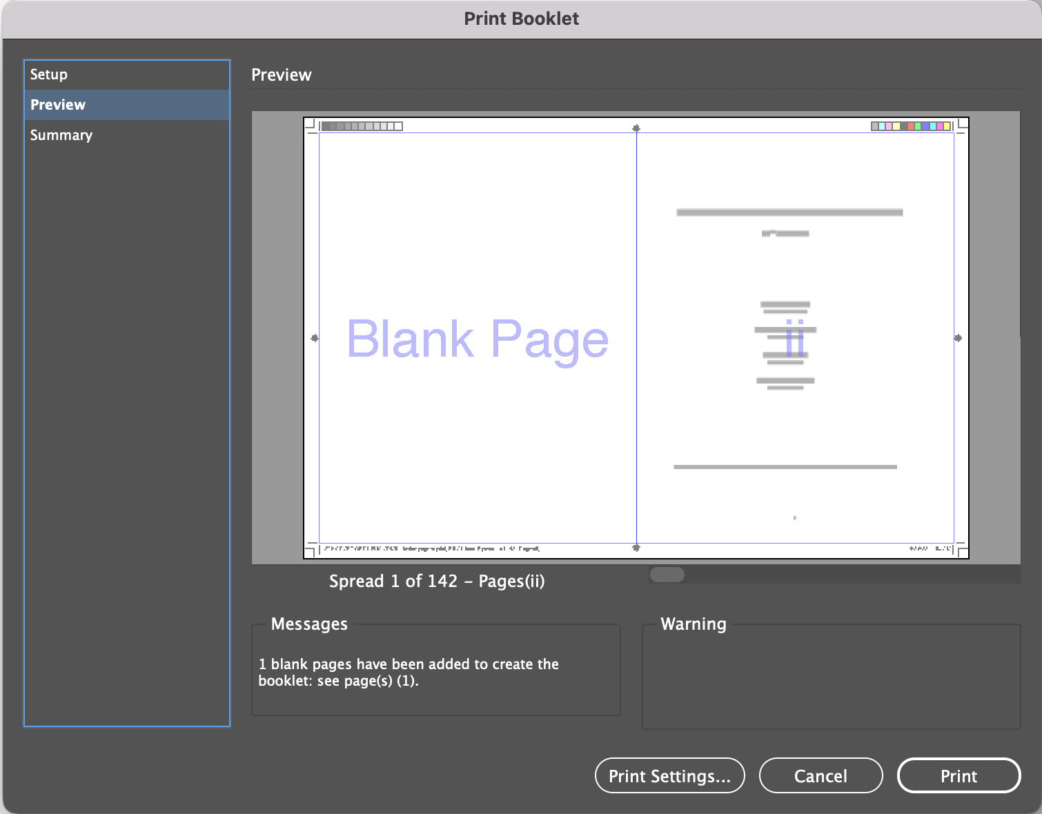 Solved: Can't select "Spreads" from "Print Booklet" due to... - Adobe ...