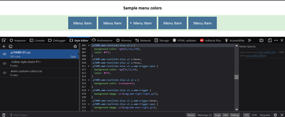 Solved: Menu not displaying correct color in DW browser pr... - Adobe Community - 12916125