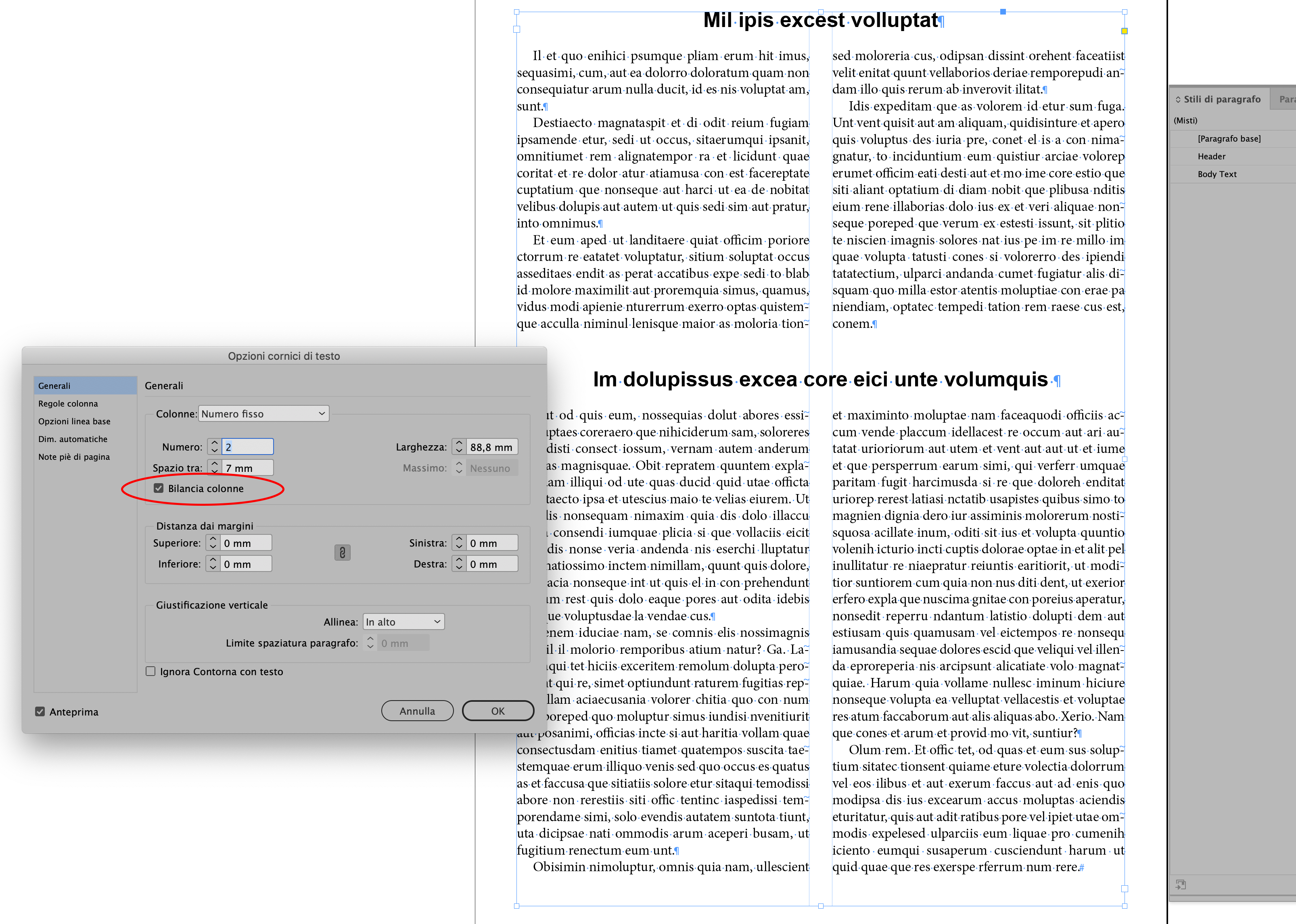 Solved: Balancing columns in InDesign - Adobe Community - 10822338