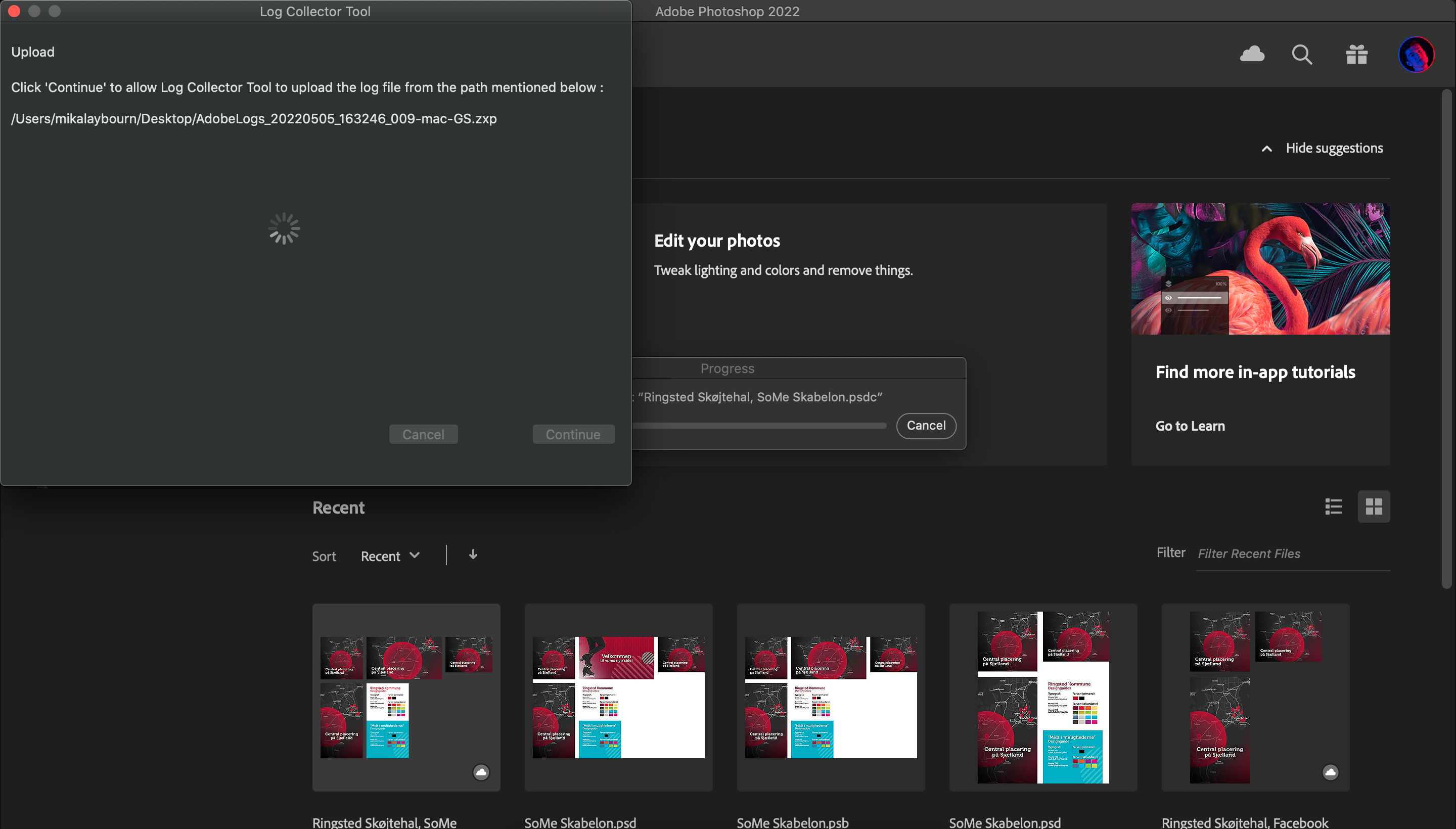 Photoshop won't load Cloud document - Adobe Product Community - 12921025