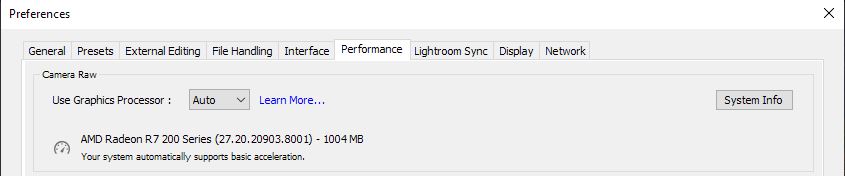 PS detected an error in your display driver - Adobe Product Community ...