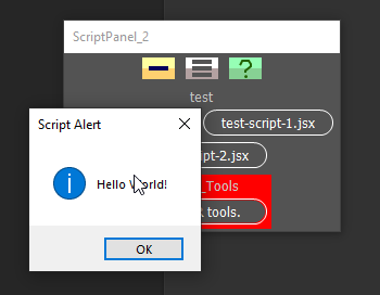 script runner Ui palette - Adobe Community - 12924234