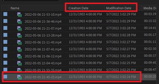 Asset Creation Date and Modification Date from OS ... - Adobe Product ...