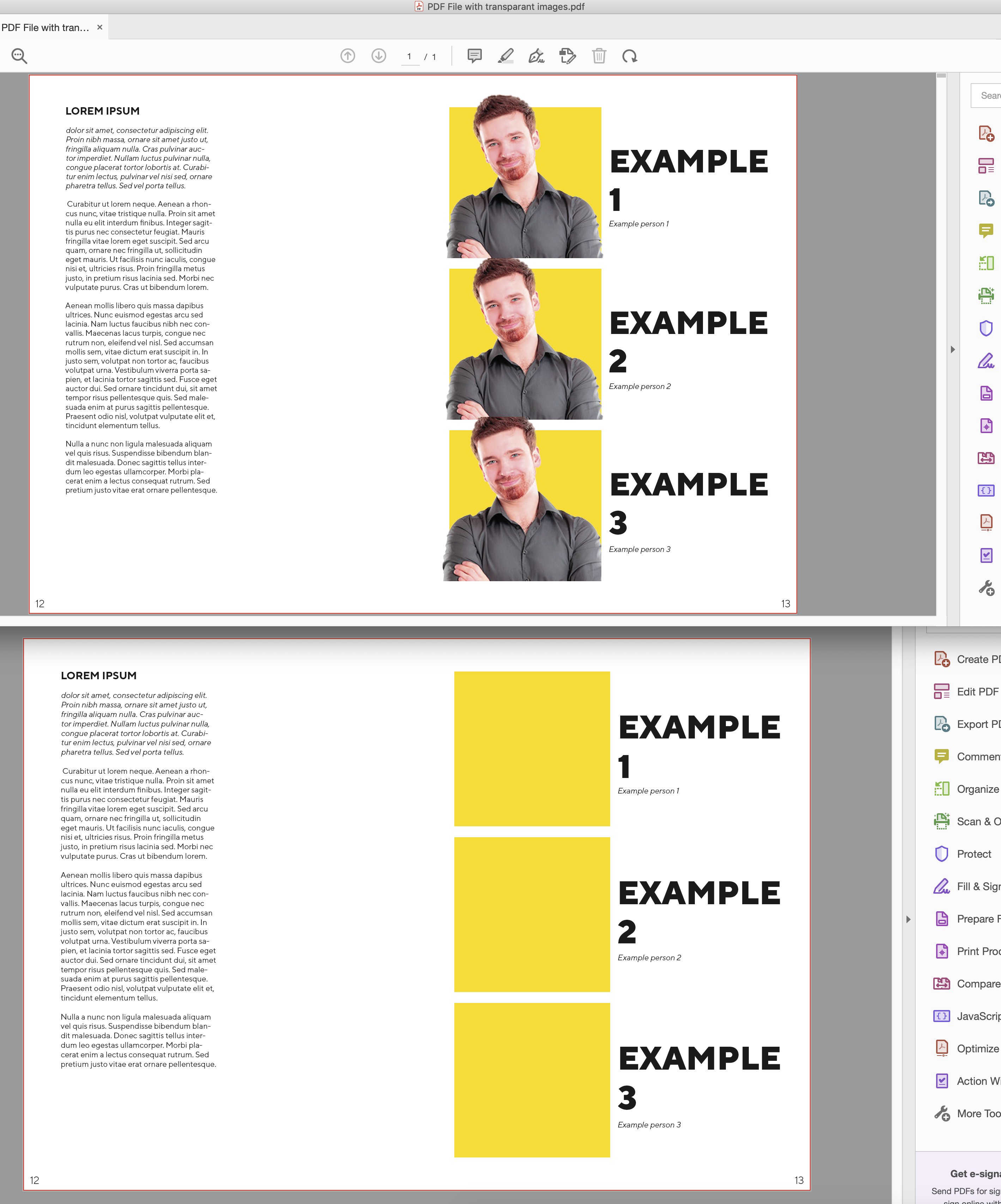 Solved: Font becomes bold with PNG or PSD images in page - Adobe ...