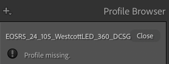 Custom camera profiles missing from Profile Browse... - Adobe Product ...