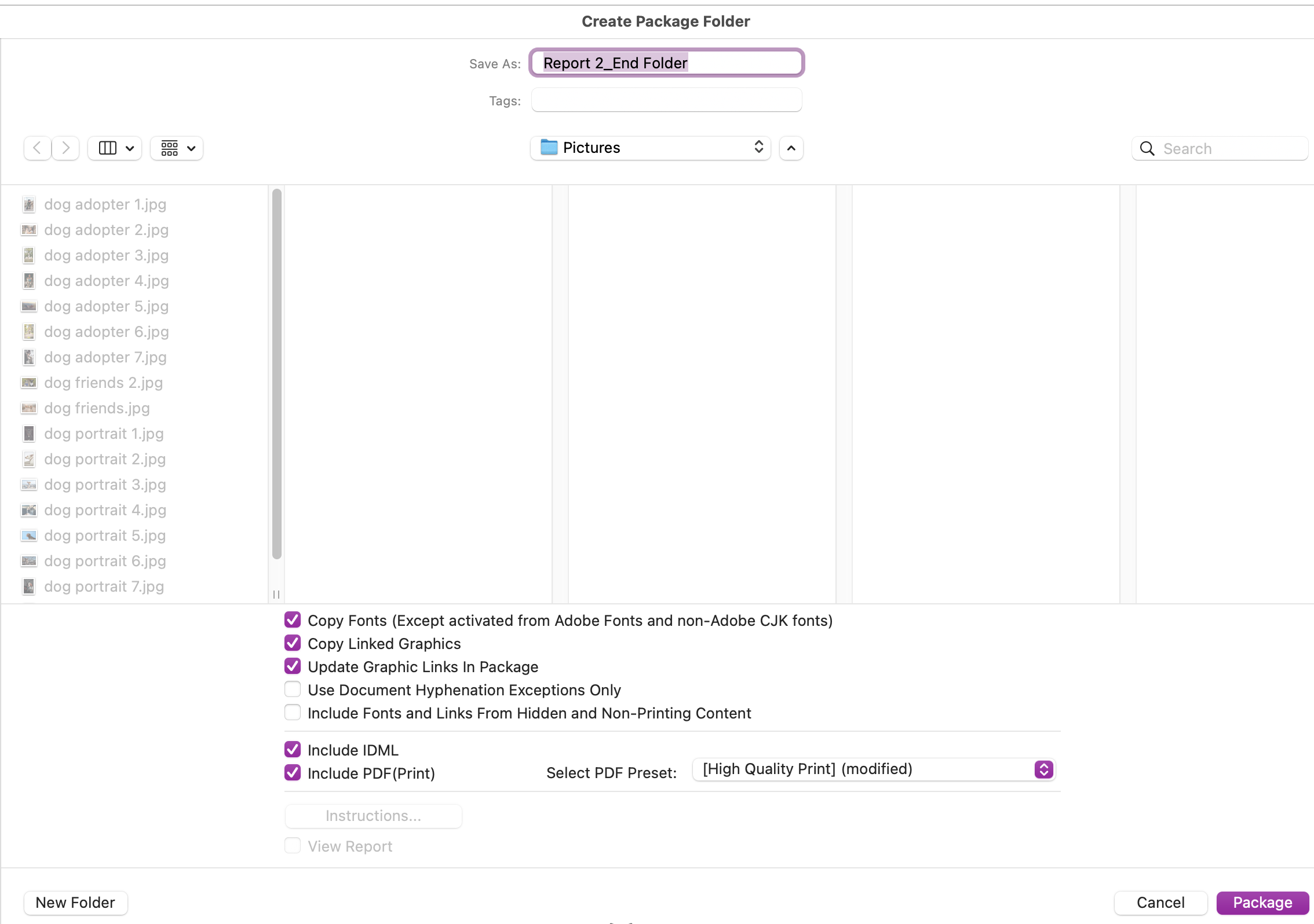 Solved: Creating a New Folder when Packaging - Adobe Community - 12941522