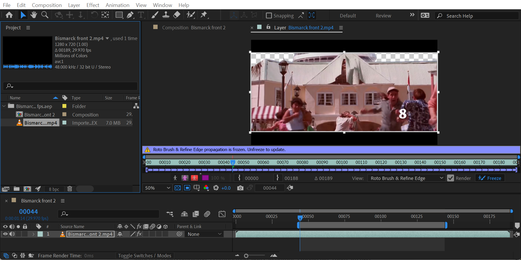 Noob problem: Rotobrush layer wont render - Adobe Product Community ...