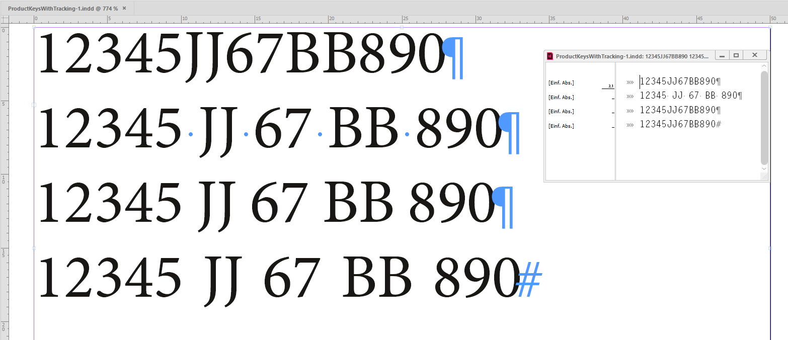 Solved: InDesign kerning and tracking converted to white s... - Adobe ...