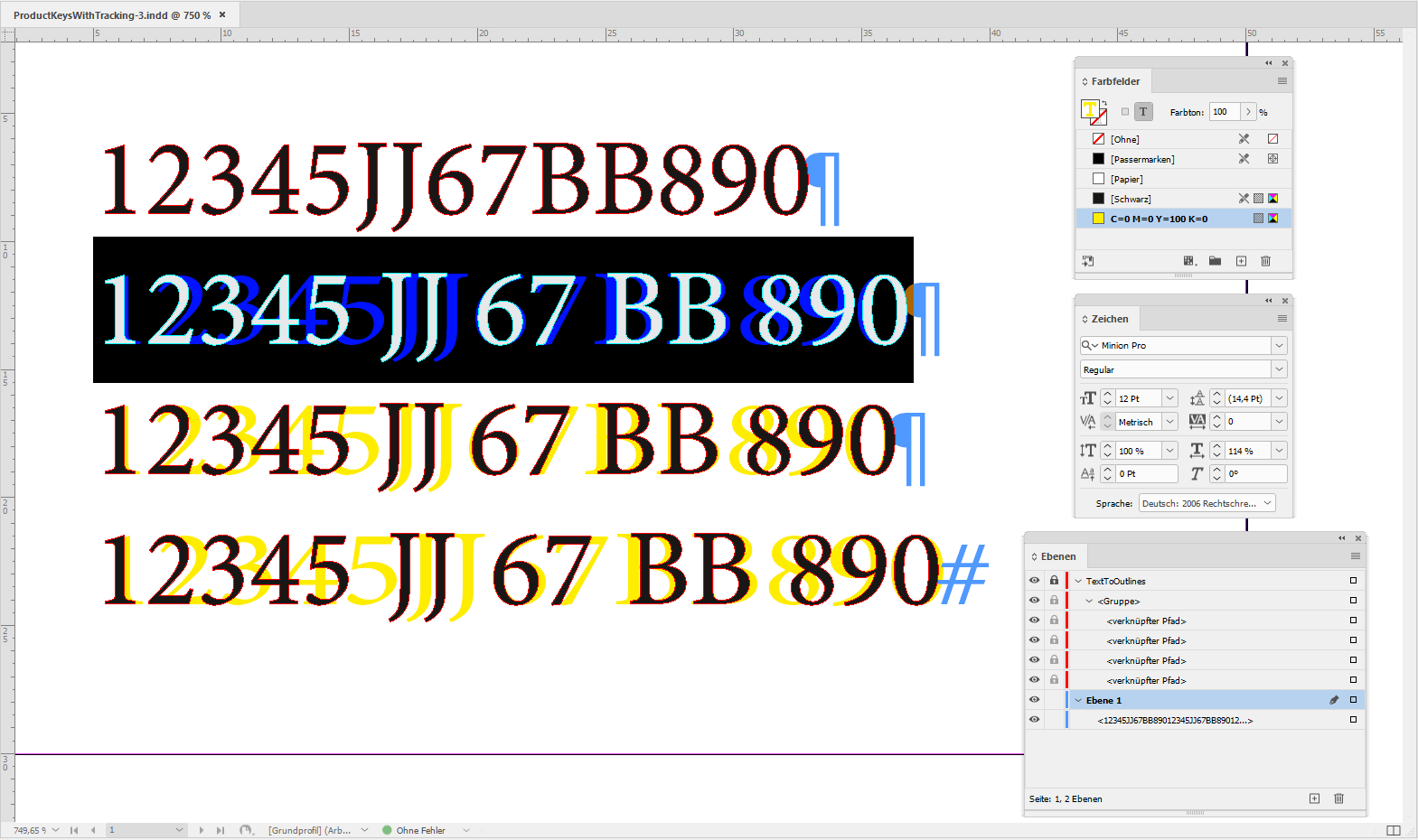 Solved: InDesign kerning and tracking converted to white s... - Adobe ...