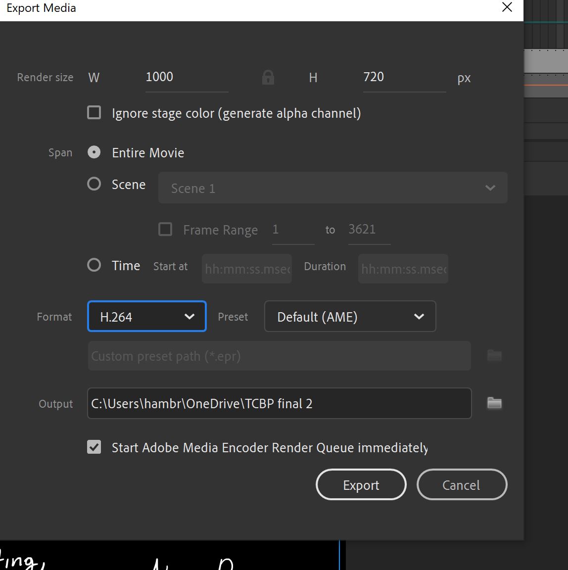 Finished product looks grainy, but havent changed ... - Adobe Support Community - 12953721