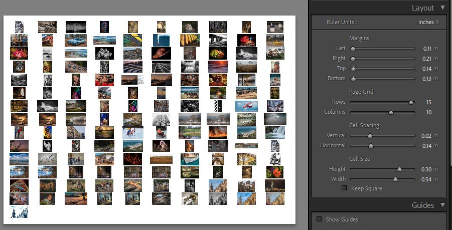 Creating a Contact Sheet "Look" Lightroom Printing - Adobe Community ...