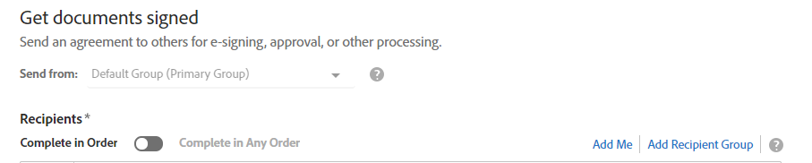 Create workflow to send agreement to a set of sign... - Adobe Product ...