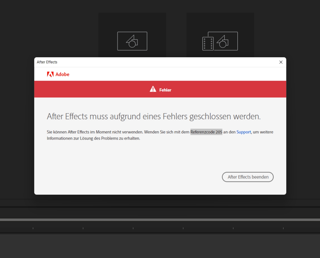 Solved: Cannot start After Effects Windows 11 - Adobe Product Community ...