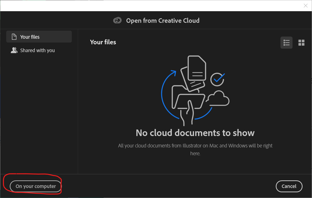 Solved: Illustrator 2022 update shows no files to open - Adobe ...