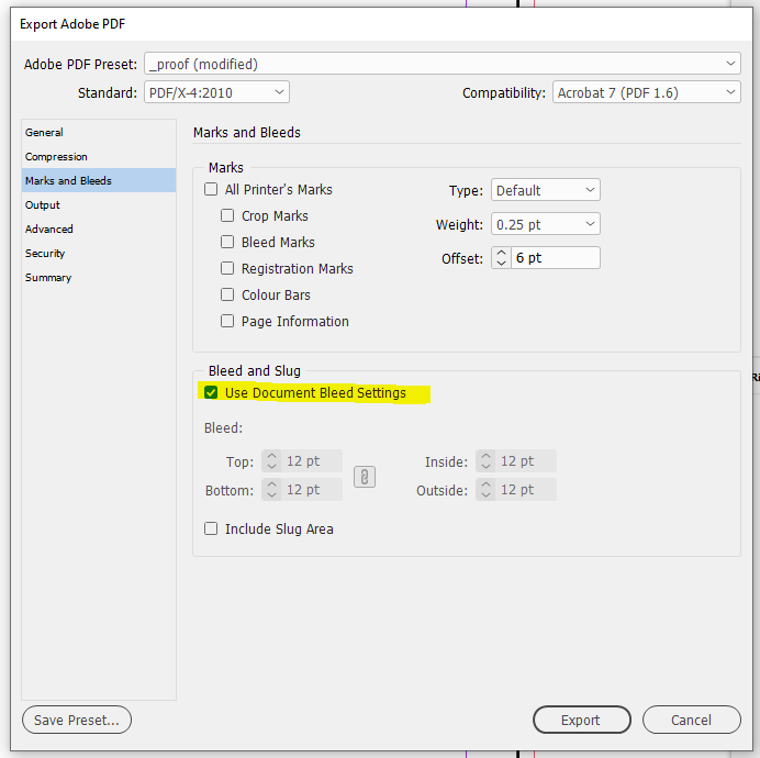 Solved Request Script To Export Pdf Using Doc Bleed Sett Adobe Community 12977655