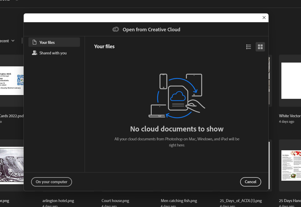 And suddenly, I am prompted to open files from the... - Adobe Support ...