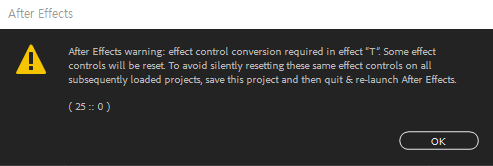 After effect CC 2018 warning - Adobe Community - 12993565