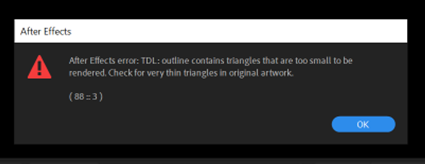 Small Triangles stopping me from rendering - Adobe Community - 12998253