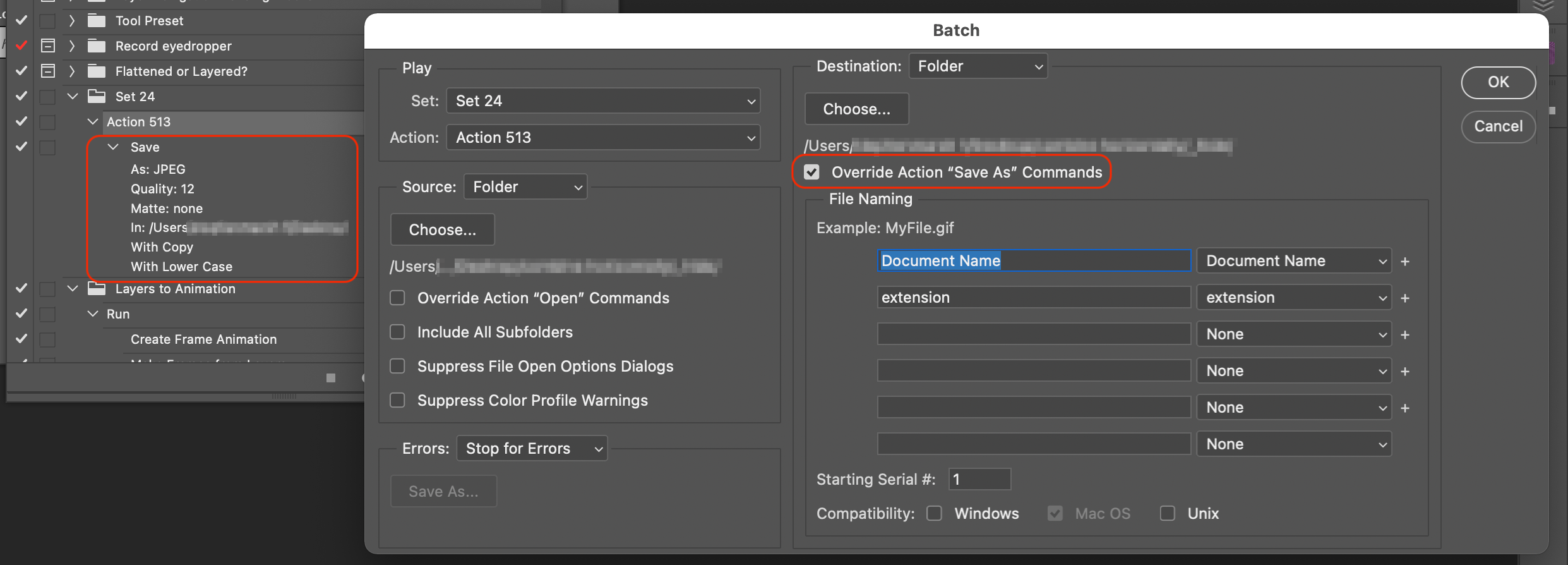 Solved: Automate>Batch>Save a Copy as JPG saves as PSD fil... - Adobe ...
