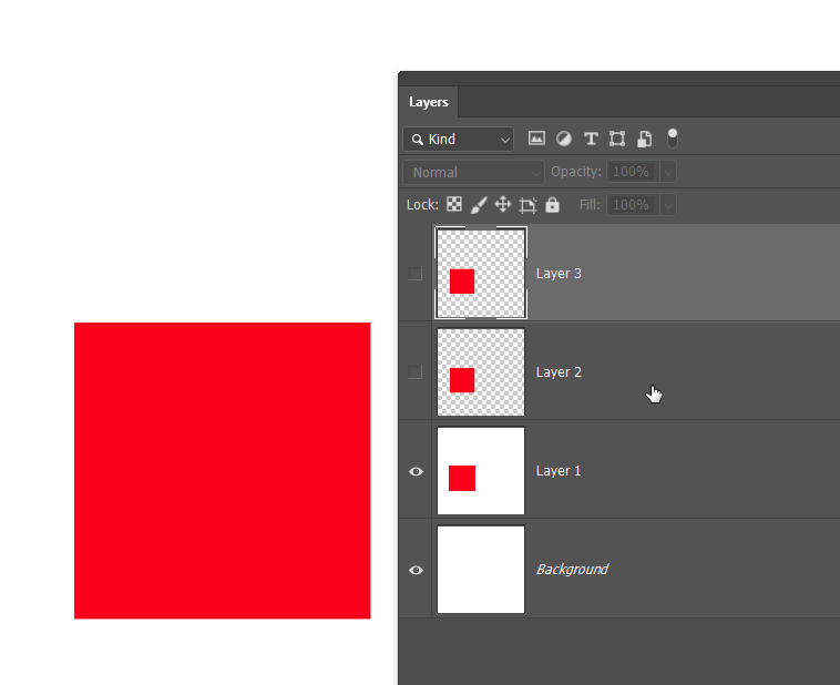 My thumbnails in layers palette are shown as solid... - Adobe Product ...