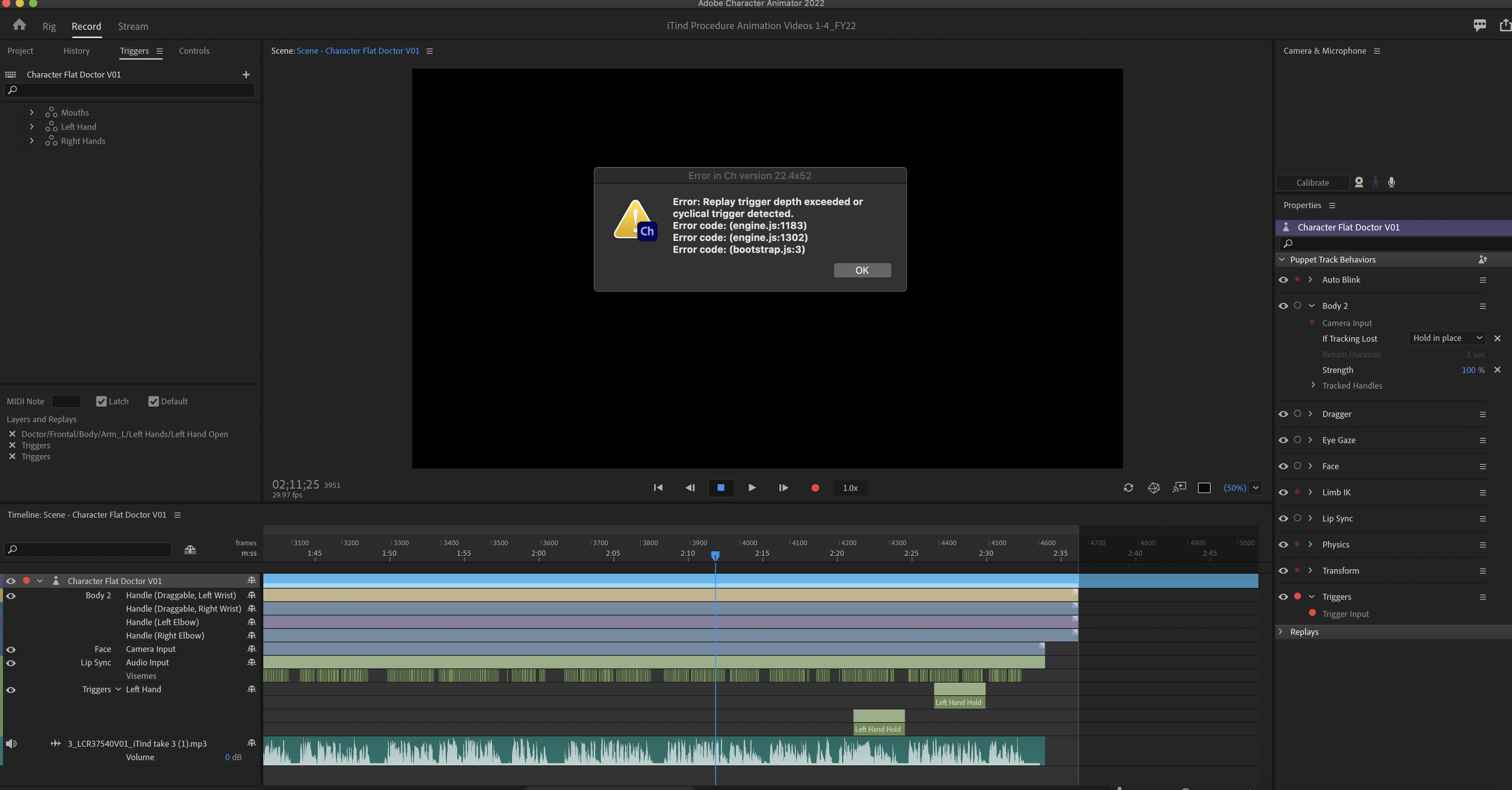 Character Error Replay Trigger Depth Exceeded - Adobe Product Community ...