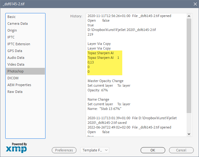 Topaz history in Lightroom images - Adobe Product Community - 13031328