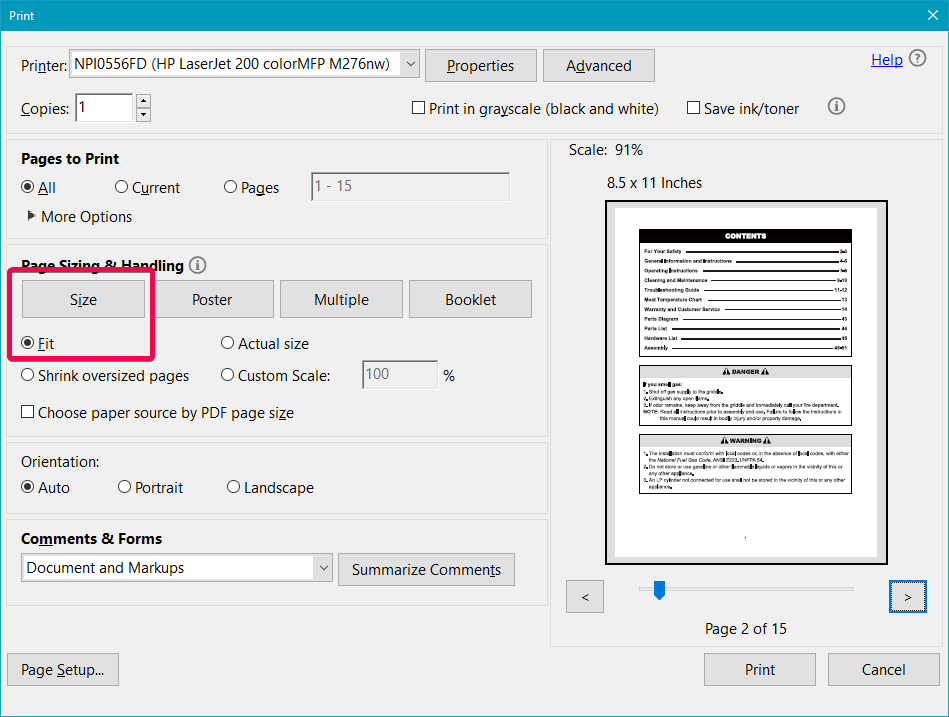 Print 8.5x11 construction plans on 11x17 - Adobe Product Community ...