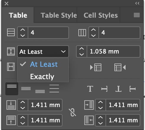 Excatly in table - Adobe Support Community - 13039965