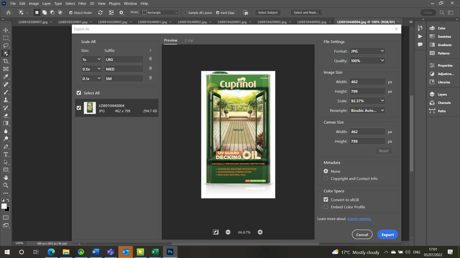 Image distortion even though aspect ratios are loc... - Adobe Product ...
