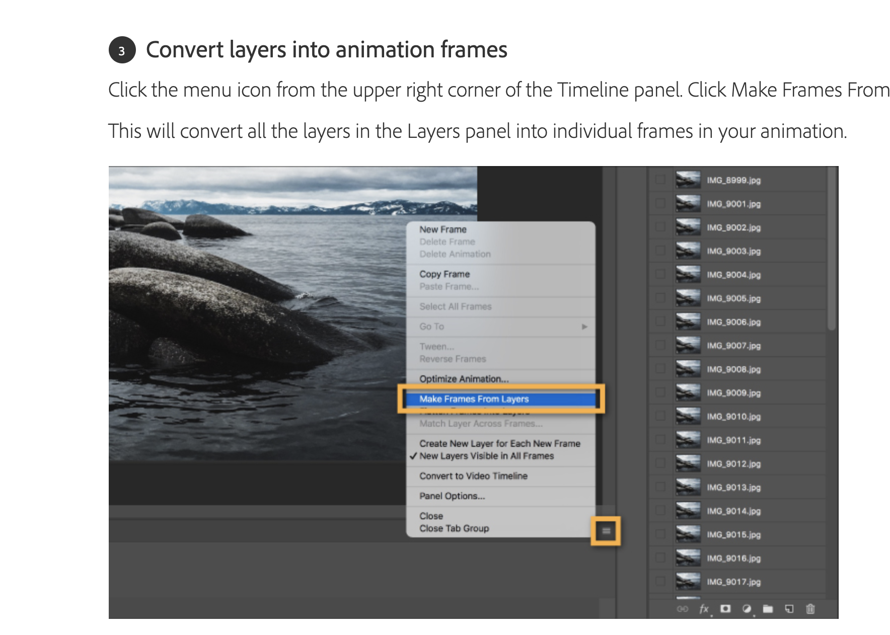 Solved Creating S Missing Create Frames From Layers Adobe 1081