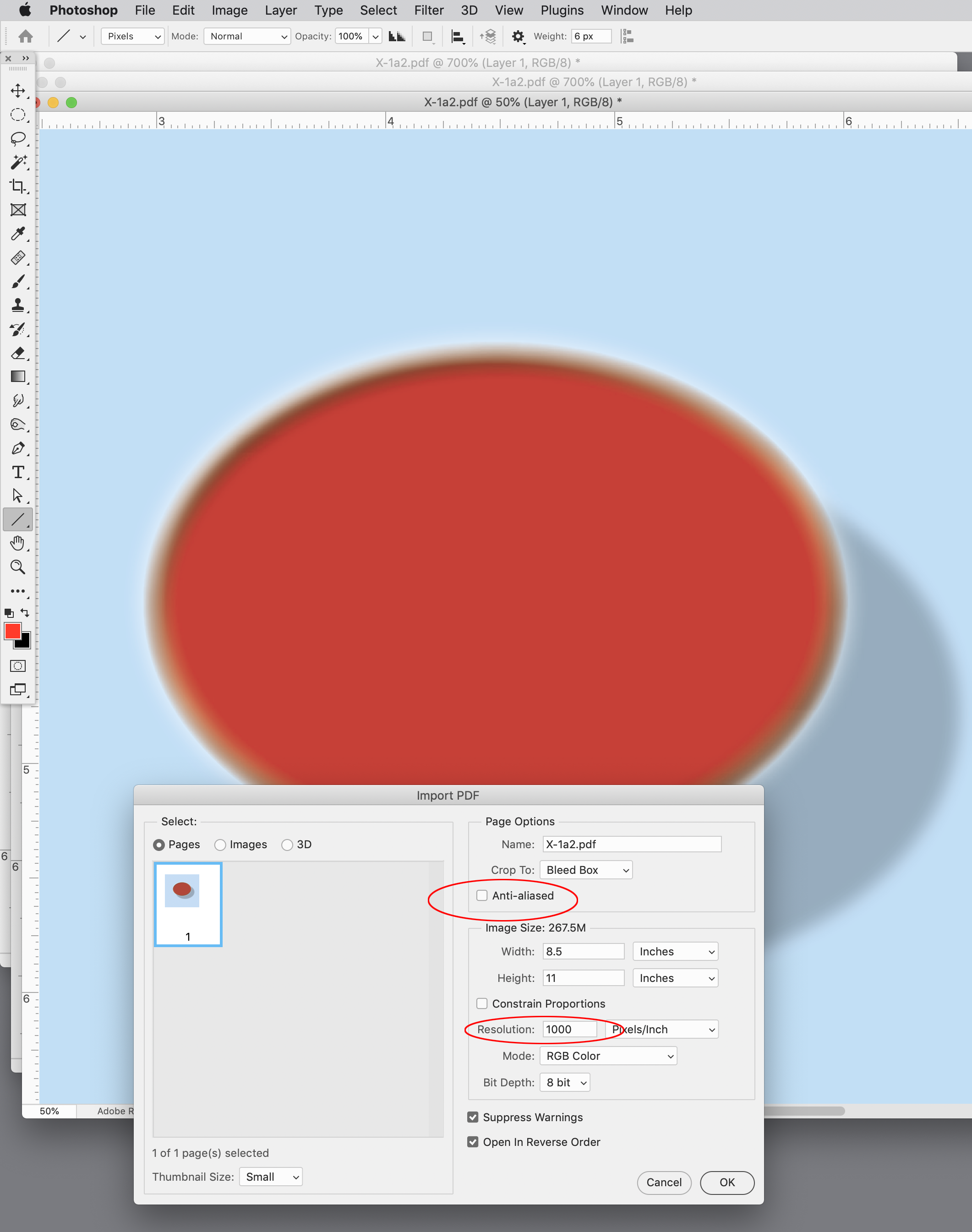 Transparency lines showing when rasterising PDFs - Adobe Product ...