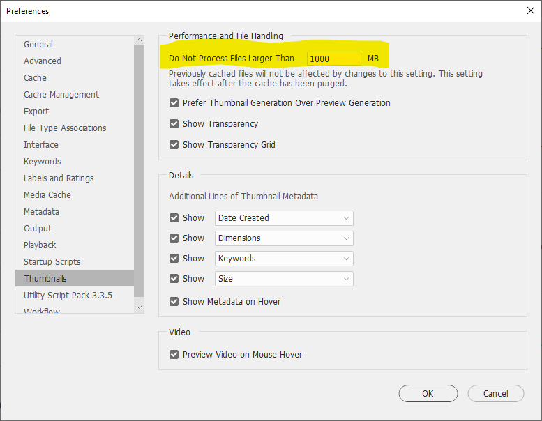 Solved: Bridge CC doesn't generate Thumbnails for psd/ psb... - Adobe Support Community - 13054113