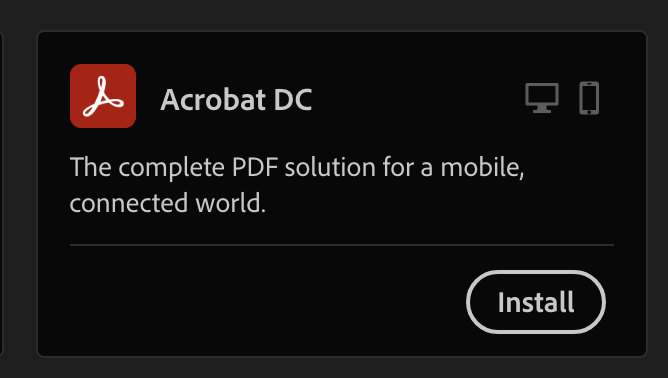 Solved: Acrobat Pro Desktop not installing from Creative C... - Adobe ...