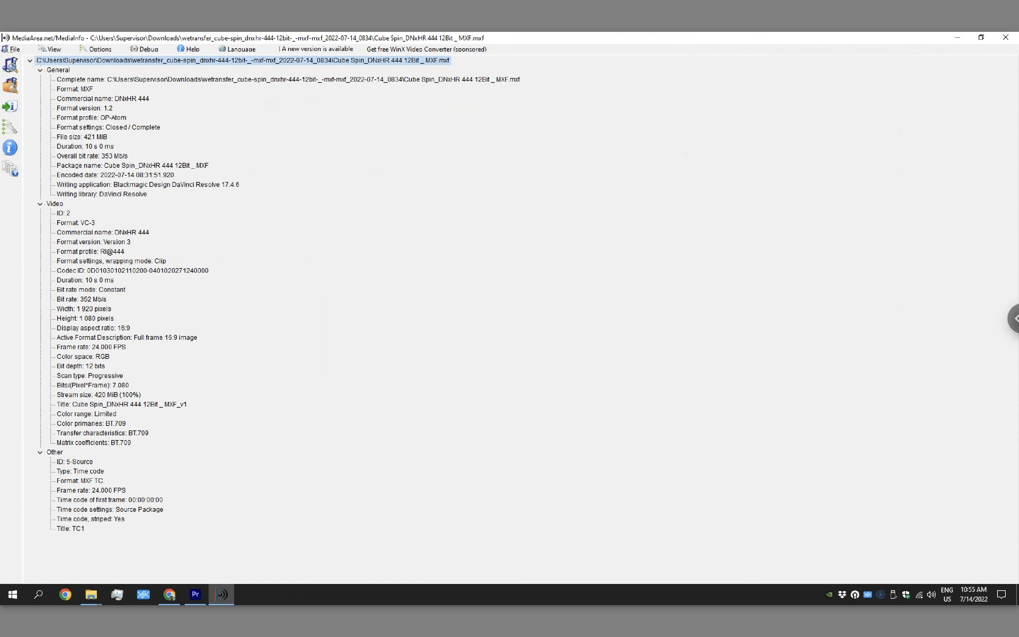 DNxHR 444 10 and 12 bit Support - Adobe Product Community - 13068769