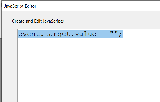Solved Re Want Js Form Field Name To Disappear When Clic Adobe 7276