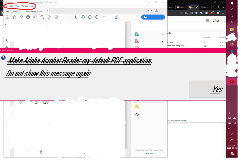 Solved: Dialog box too large for my screen / adobe reader ... - Adobe ...