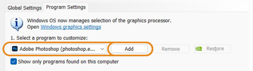 Set up GPU for High Performance in Photoshop - 🔎 ... - Adobe Product ...