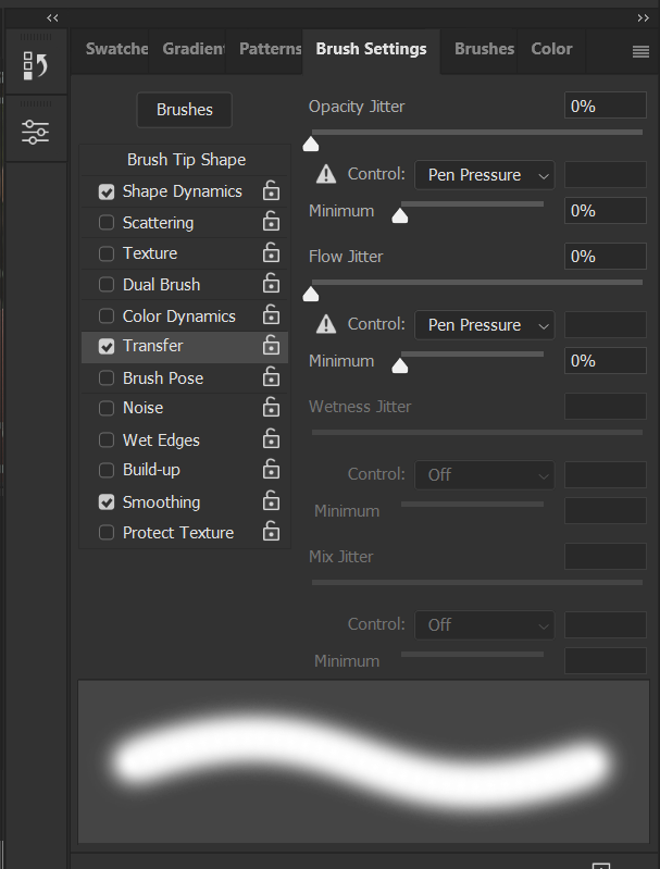 Brush opacity jitter never reaches 100% opacity Wi... - Adobe Product Community - 12778483