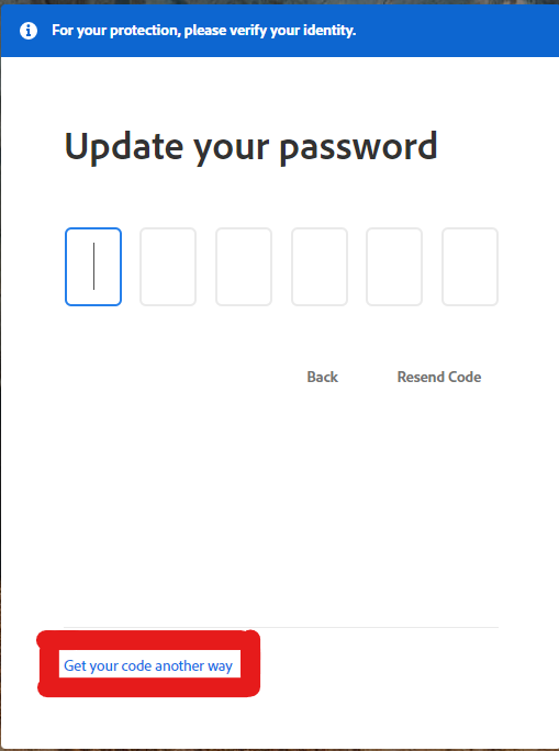 Solved: password verification wrong phone number - Adobe Product ...