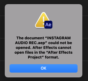 Solved: After Effects cannot open files in the “After Effe... - Adobe ...